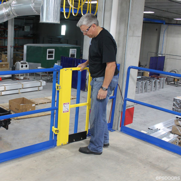 EdgeHalt® Full Height Ladder Safety Gate | PS Industries® Incorporated